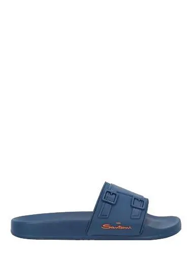 Santoni Rubber Pool Slides - Navy