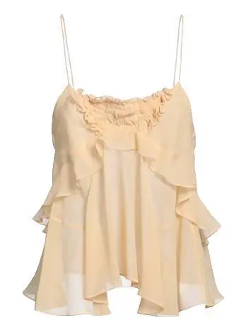 Isabel Marant Silk Chiffon Top - Yellow