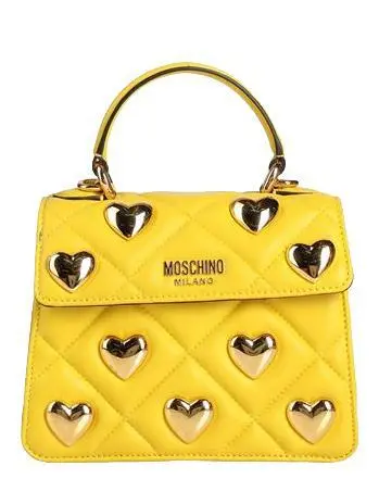Moschino Leather Handbag - Yellow