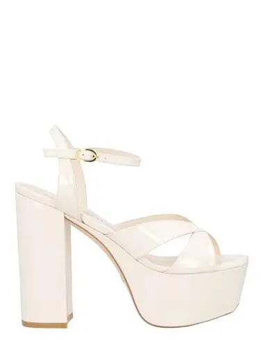 STUART WEITZMAN Ankle Strap Platform Sandals - White