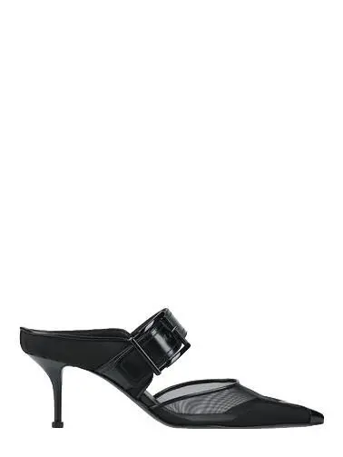 Alexander McQueen Mules With Buckle Fastening - Black