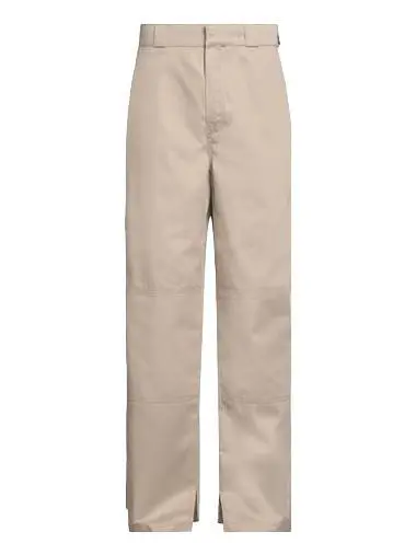 Palm Angels Straight Leg Gabardine Trousers - Beige