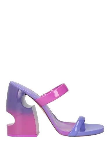 OFF-WHITE™ Leather Sandals - Purple