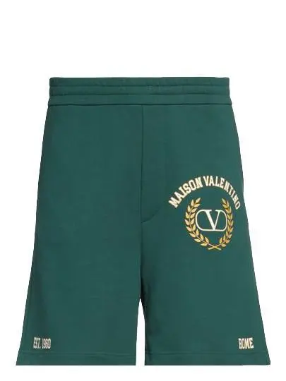 Valentino Garavani Cotton Bermuda Shorts - Green