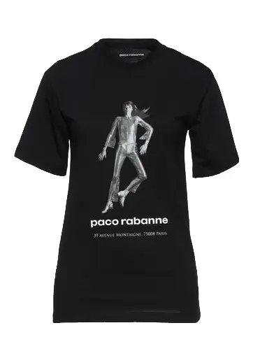 Rabanne Printed T-shirt - Black