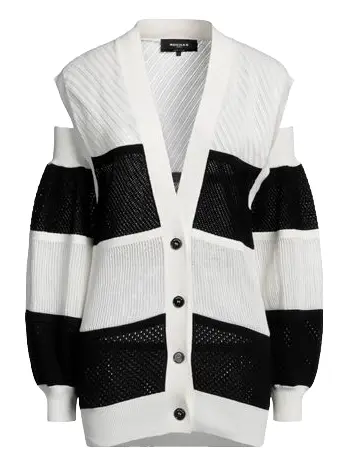 Rochas Knitted Cardigan With Removable Sleeves - Black