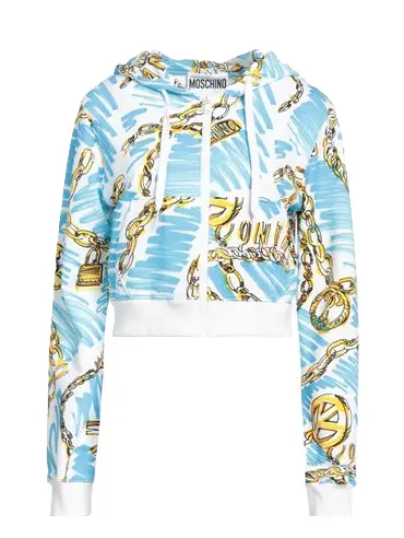 Moschino Signature Print Cotton Sweatshirt - White