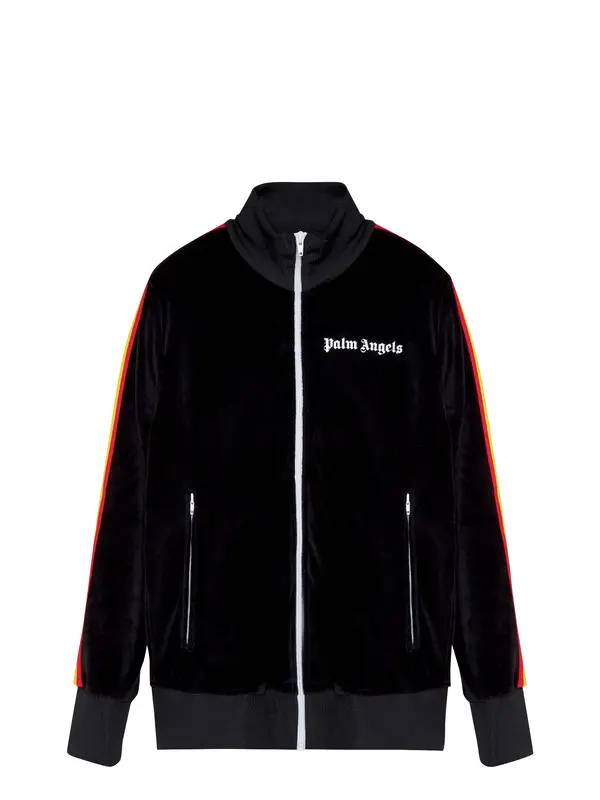 Palm Angels Pa Rainbow Chenille Track Jacket - Black
