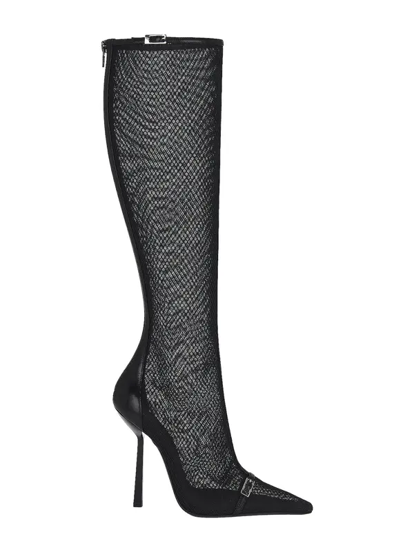 Saint Laurent Oxalis Thigh High Boots - Nero