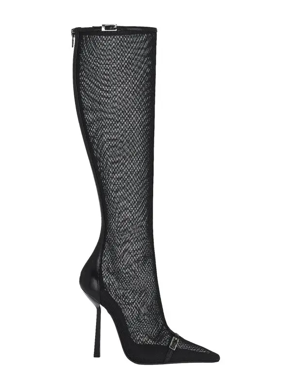 Saint Laurent Oxalis Thigh High Boots - Nero