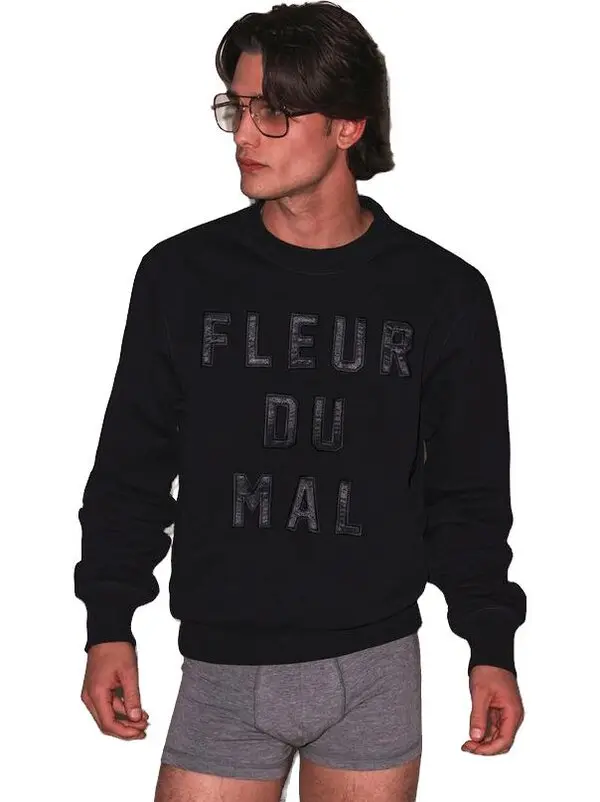 Fleur Du Mal Logo Sweatshirt - Black