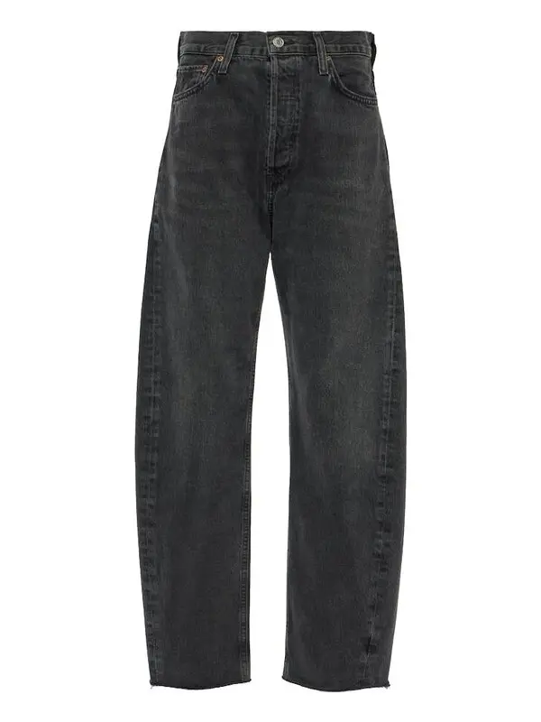 AGOLDE Luna High-rise Barrel-leg Jeans - Black