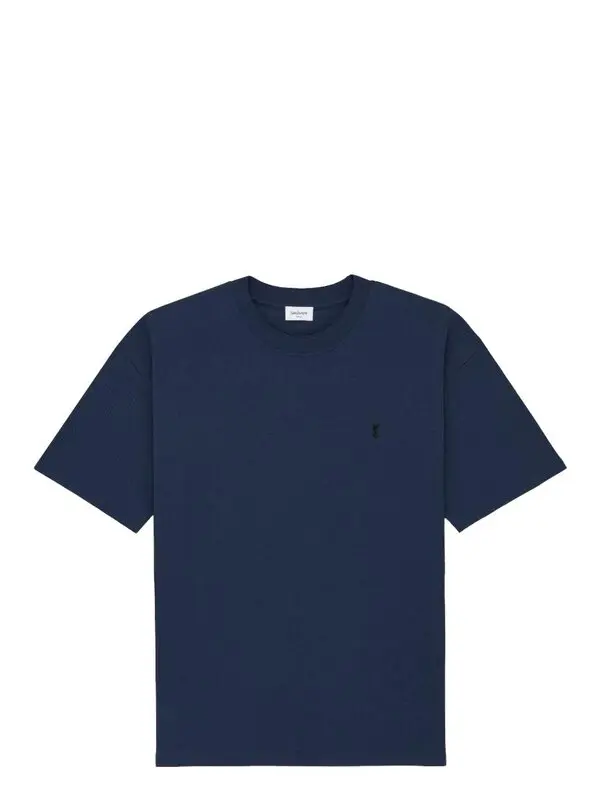 Saint Laurent Cotton T Shirt - Blue