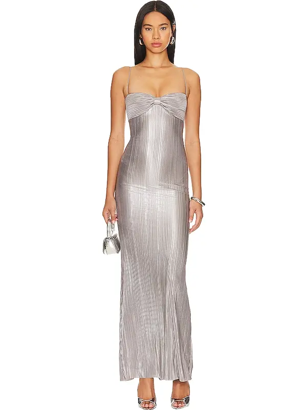LOVERS AND FRIENDS Mya Gown - Silver Gray