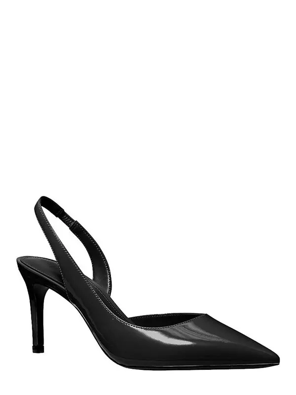 Michael Kors Alina Pointed Toe Slingback Pumps - Black