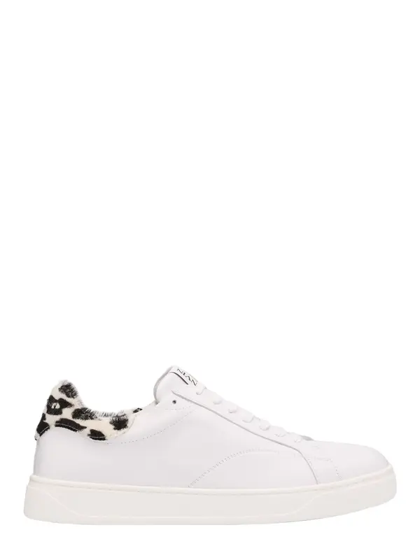 LANVIN Ddb0 Leather Low-top Sneakers - 0010 - Whiteblack