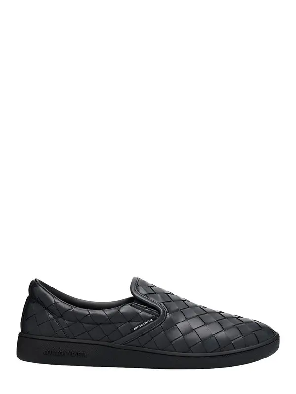 Bottega Veneta Sawyer Intrecciato Leather Slip-on Sneakers - Shadow