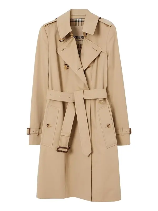 Burberry Chelsea Belted Double-breasted Trench Coat - Beige