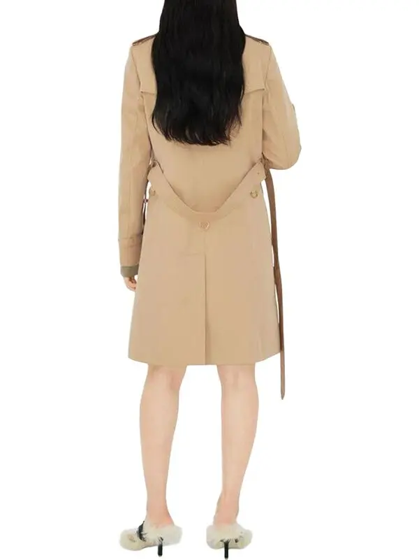 Burberry Chelsea Belted Double-breasted Trench Coat - Beige