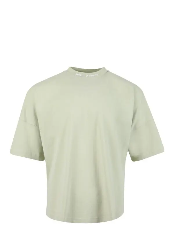 Palm Angels Classic Logo Over Tee - Green