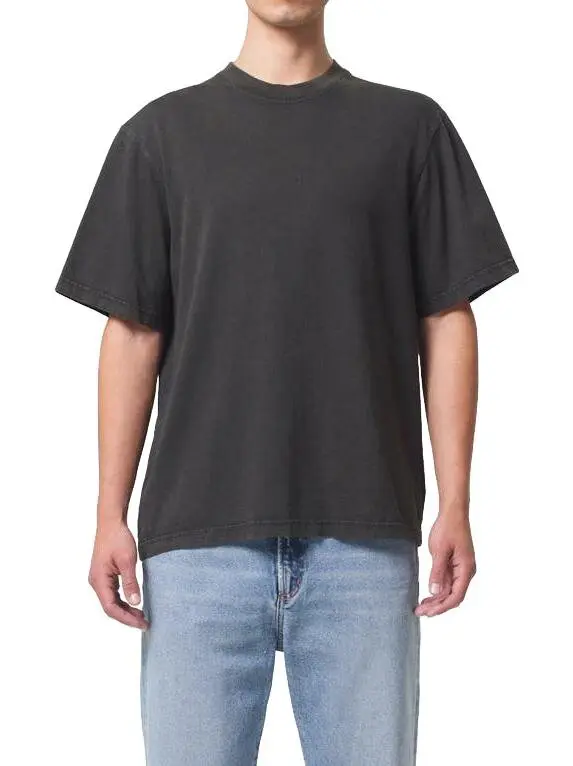 AGOLDE Asha Oversize Mock Neck T-shirt - Fracture