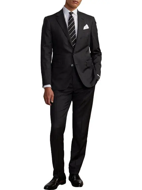 Ralph Lauren Purple Label Gregory Hand Tailored Wool Serge Suit - Charcoal