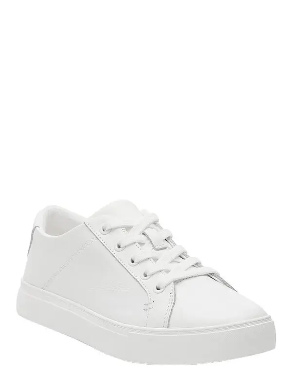 Toms Leather Low Top Sneakers By - White