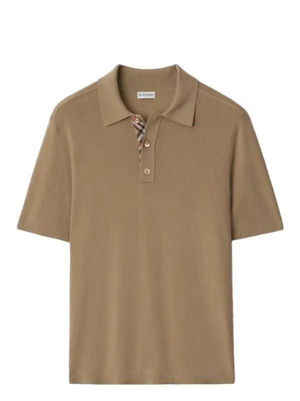Burberry Wool Polo Shirt - Beige Beige