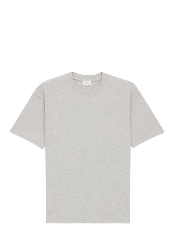 Saint Laurent Cassandre T-shirt In Pique - Gris Chine