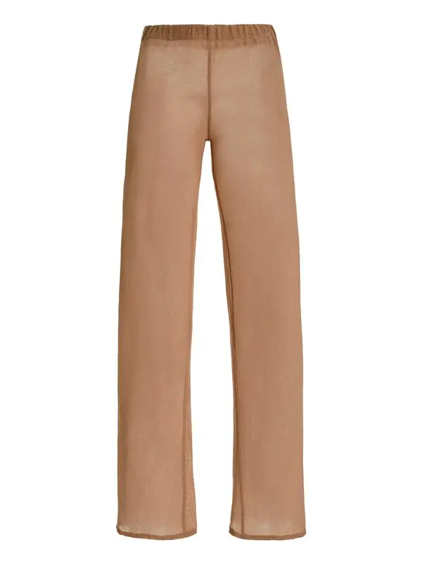 LUDOVIC DE SAINT SERNIN Mermaid Cotton-blend Pants - Neutral