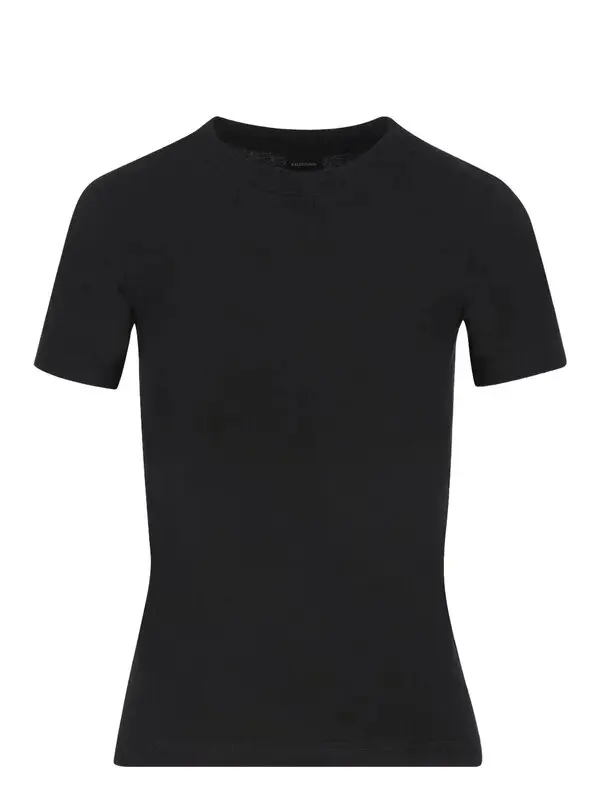 Balenciaga Rhinestone-embellished T-shirt - Black