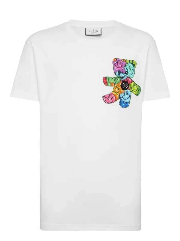 Philipp Plein Graphic-print Cotton T-shirt - White
