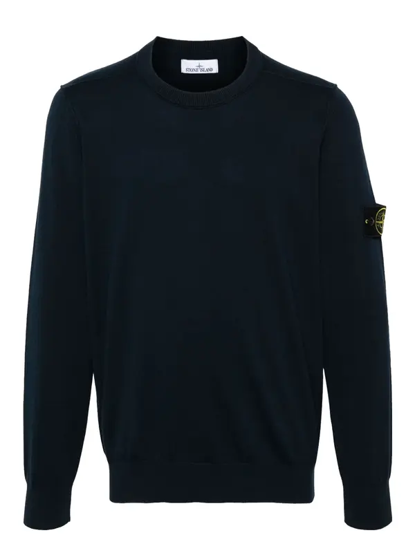 Stone Island Fine-knit Cotton Jumper - Blue