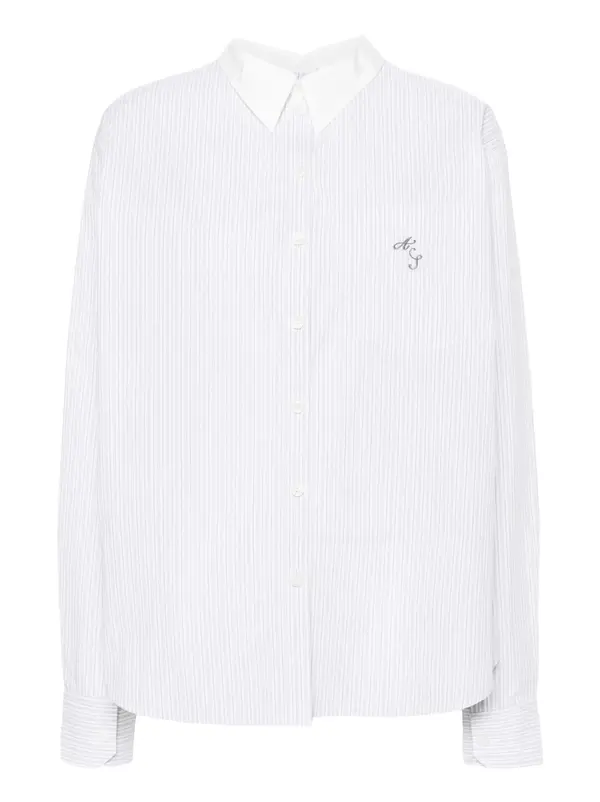 Acne Studios Contrasting-collar Shirt - White