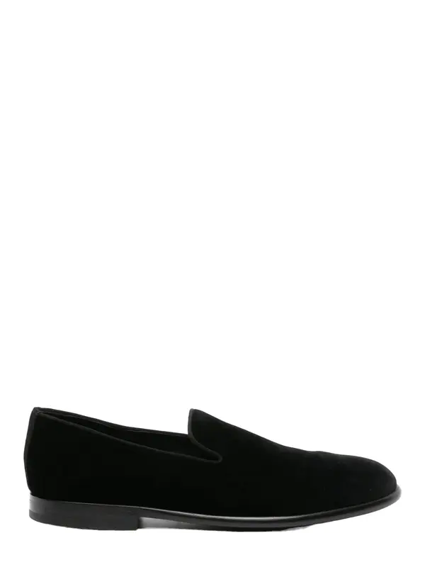 Dolce & Gabbana Velvet Loafers - Black