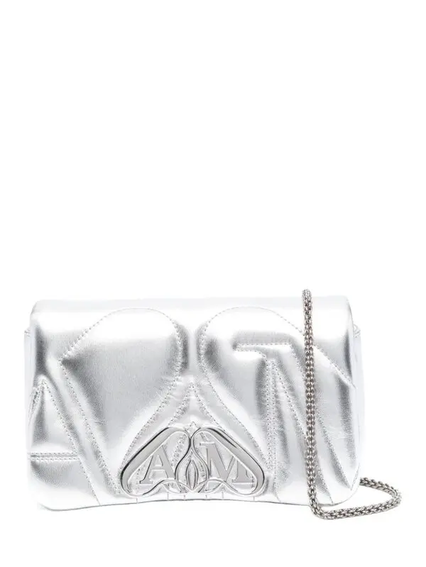 Alexander McQueen Mini The Seal Shoulder Bag - Silver