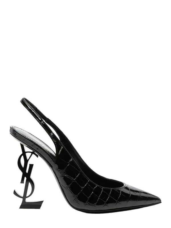 Saint Laurent Opyum Slingback Pumps - Black
