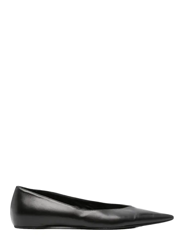 TOTEME Asymmetric Ballerina Shoes - Black