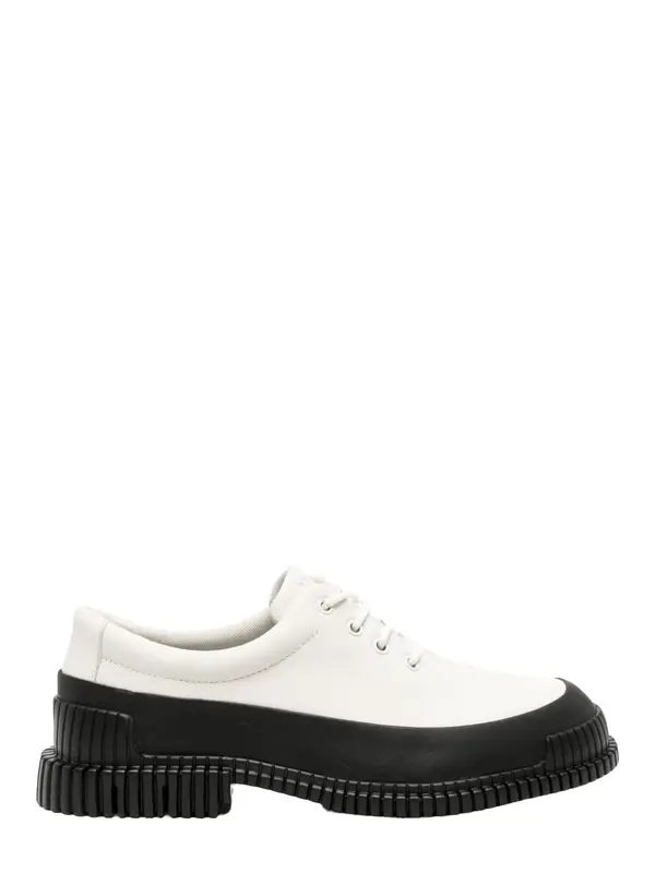 Camper Pix Lace-up Leather Shoes - White