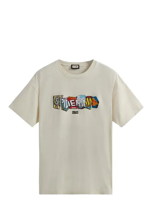 Kith For Spider-man Comic Covers Tee - Cream