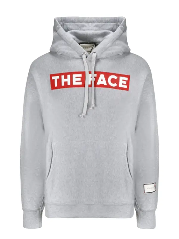 Gucci The Face' Hoodie - Grey