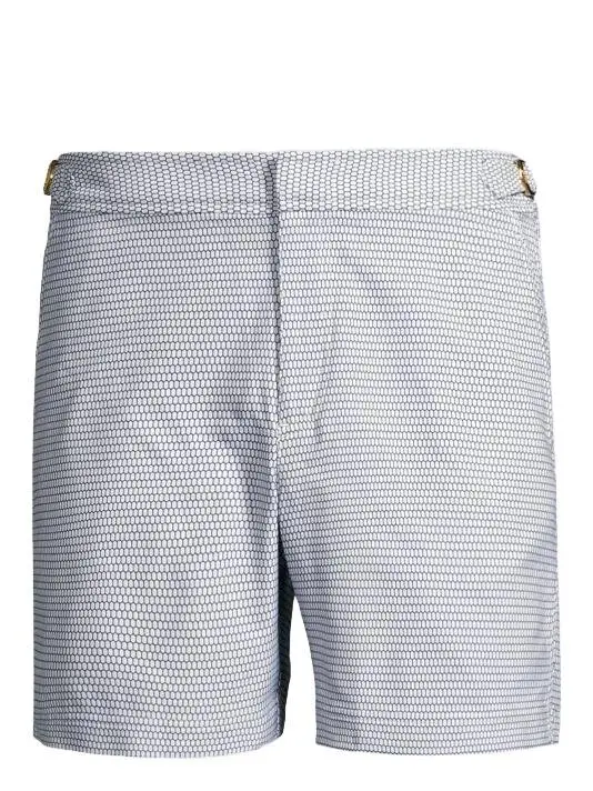 Orlebar Brown Bulldog X Fenella Geometric Swim Shorts - Navy Cloud