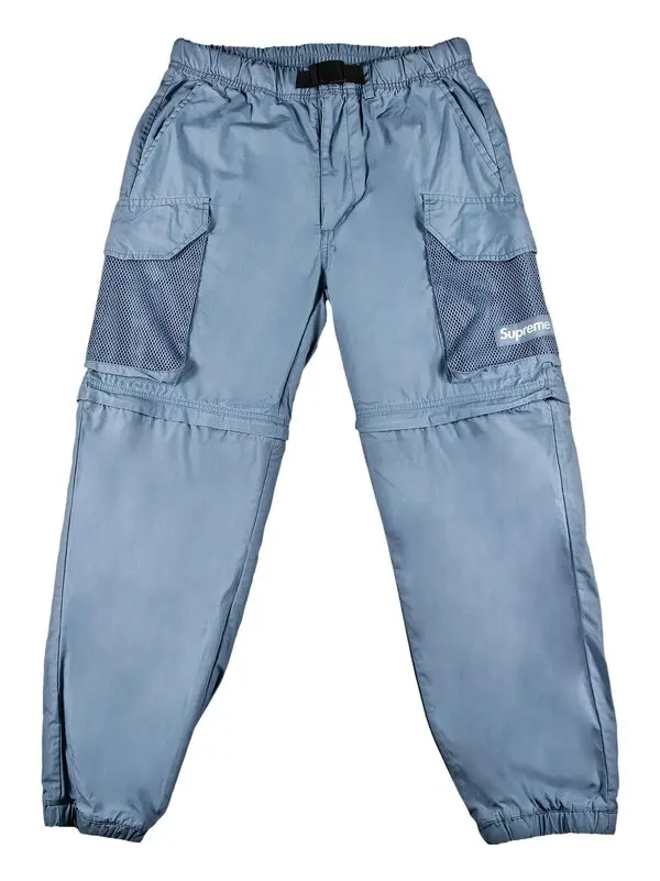 Supreme Mesh Pocket Belted Cargo Pant - Blue