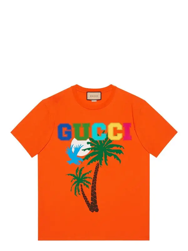 Gucci Palms T-shirt - Orange