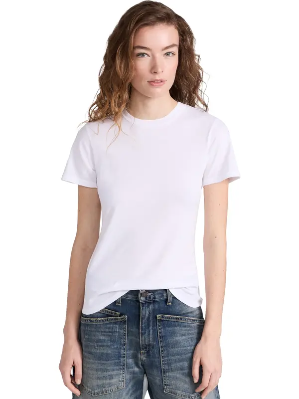 NILI LOTAN Mariela Crewneck Tee - White