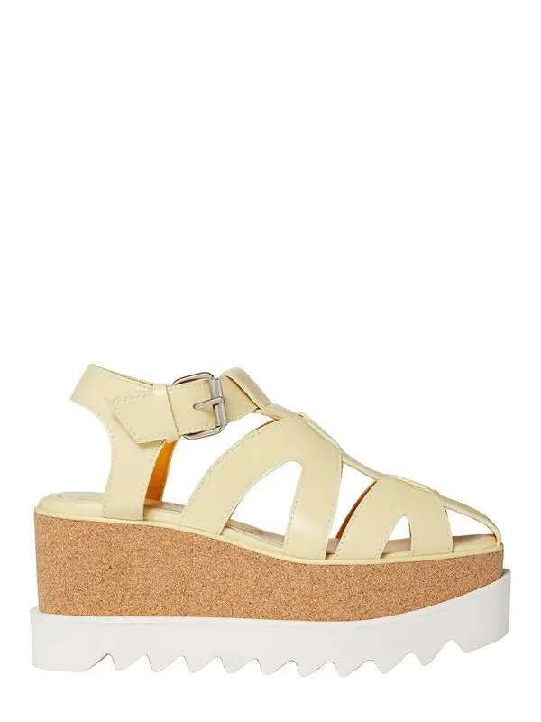 Stella McCartney Elyse Veuve Clicquot Platform Sandals - Citron