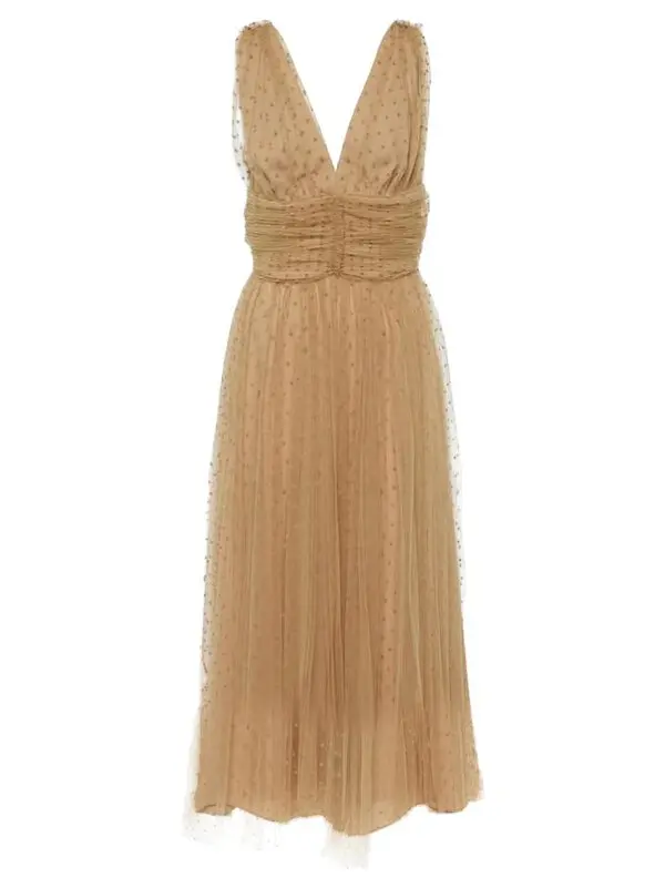Altuzarra Lola Tulle Mini Dress - Beige