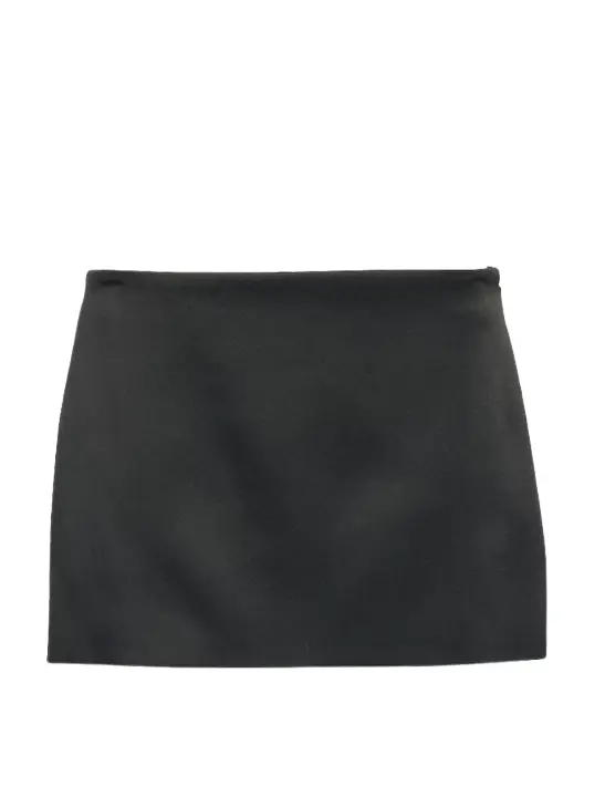 Khaite Jett Crêpe Miniskirt - Black