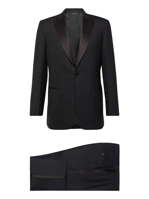 Brioni Policleto Wool Tuxedo - Black