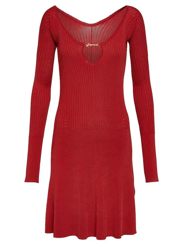 Jacquemus La Mini Robe Pralu Minidress - Black